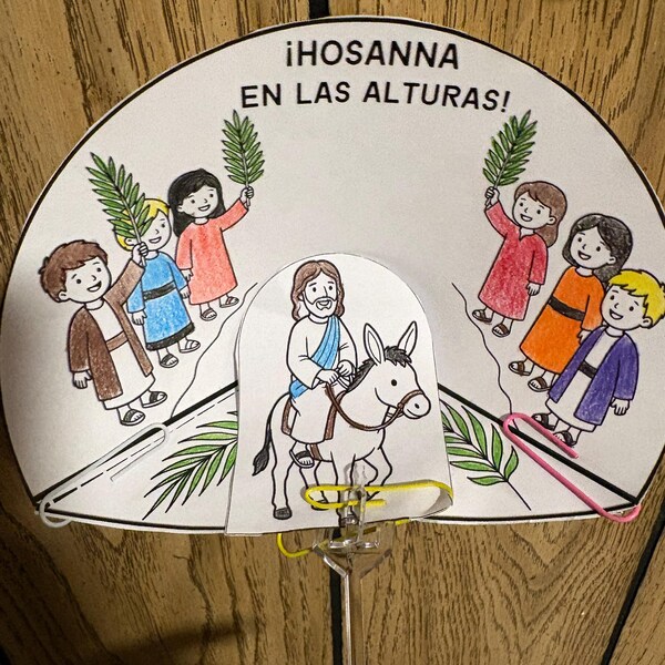 Palm Sunday 3D Bible Craft, Easter Triumphal Entry Printable Diorama ...