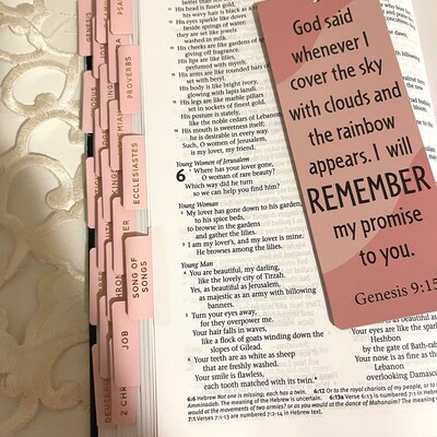 Hand Painted Bible, Pink Beach Scene, Personalized Keepsake - Etsy