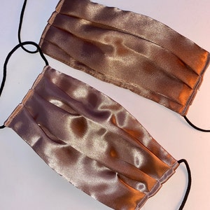 Super Soft Silky Satin Face Masks Made in the UK Washable and - Etsy