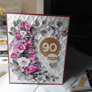6 Pretty Rectangle Die Card Cut Outs Plus 1 Bonus Floral Card for ...
