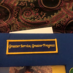 Greater Service Greater Progress" Iron-on Patch - Etsy