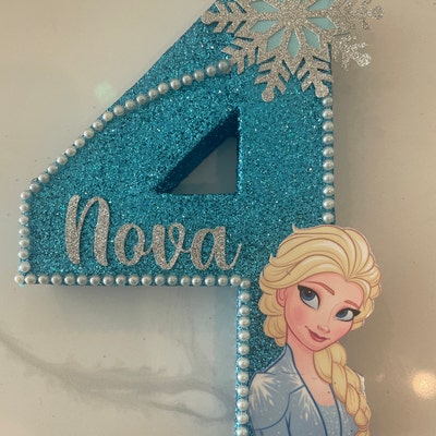 Frozen Elsa Number for Birthday Party - Etsy