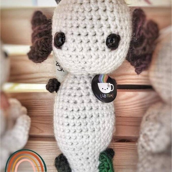 Crochet Pixie Axolotl Pattern - Etsy