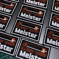 EMBROIDERED Name Tag Patches Custom Name Tag Iron on & - Etsy