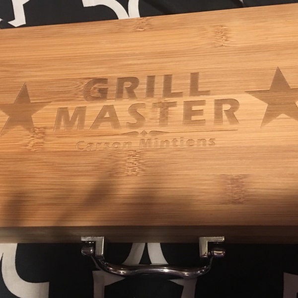 BBQ Set, Custom Grill Set, Personalized BBQ Set, Grill Set, Custom BBQ ...