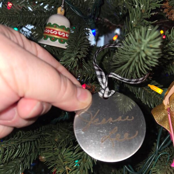 Your Handwritten Ornament -personalized Christmas Ornaments- Your ...