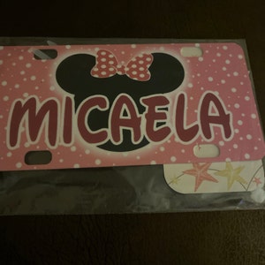 MINNIE MOUSE Mini License Plate Personalized Design2 Custom - Etsy