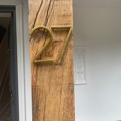 Floating Silver House Numbers Silver House Numbers House - Etsy