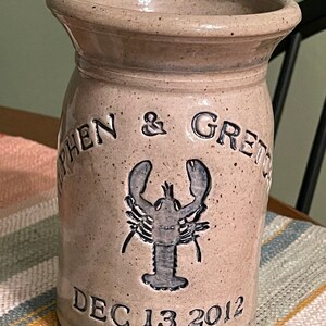 Personalized Stoneware Marriage Crock Fall Wedding | Etsy