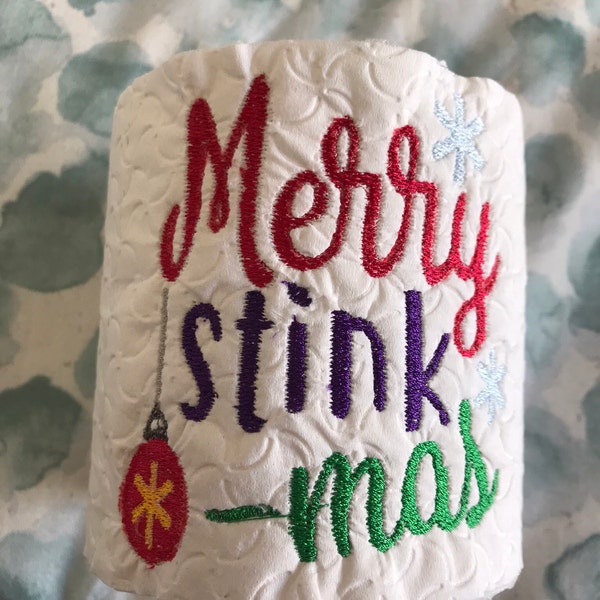 Toilet Paper Saying No 220 Merry Stinkmas Christmas Single Design ...