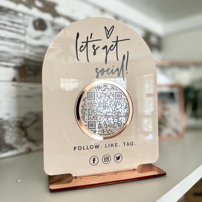 Wall QR Code Business Sign, Scan to Pay Sign, Cashapp Payment Sign ...