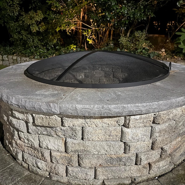 Lift off Dome Fire Pit Safety Screen 304 Stainless Mesh Steel, Round ...