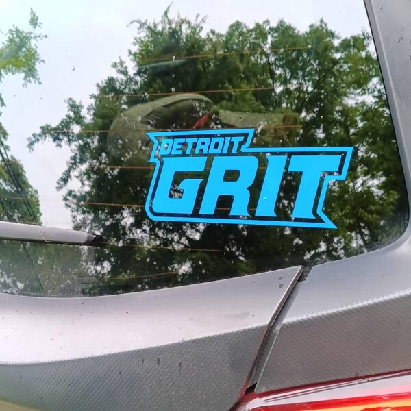 Detroit Grit Vinyl Sticker - Etsy
