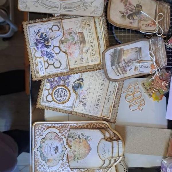 Junk Journal, Summer, Bees, ADD ON, Kit, Bee, Beekeeper, Honey, Apiary ...