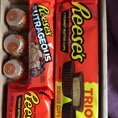 Reeses Mini Treat Gift Box Handmade Reese's Hamper Reeces Chocolate ...