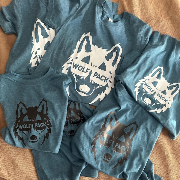 Wolf Pack Shirt, Wolf Shirts, Wolf Pack Family Shirt, Wolf Pack Outfit ...