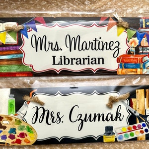 Classroom Door Sign 8 X 10 Math Class Sign Personalized Teacher Gift - Etsy