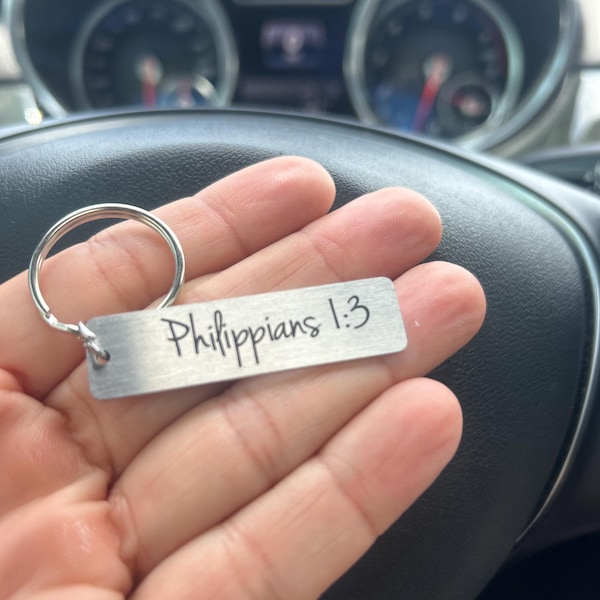 Customized Keychain Personalized You Choose Wording - Custom Gift ...