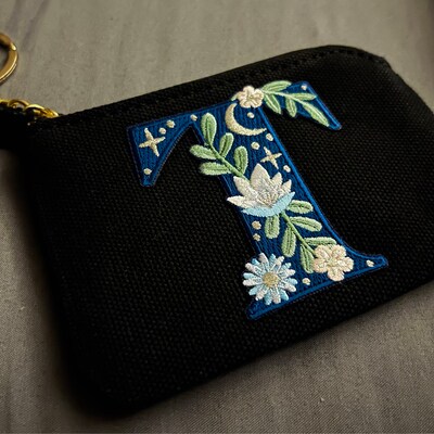 Keychain Wallet Cute Wallet Custom Personalized W/choice of Embroidered ...