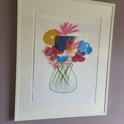 Screenprint Winter Cardinal Art Print Silkscreen Wall Art Snowy Trees ...