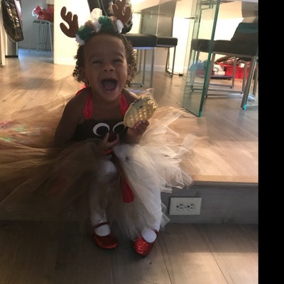 Rudolph Dress Reindeer Dress Holiday Tutu Dress Christmas Tutu Dress - Etsy