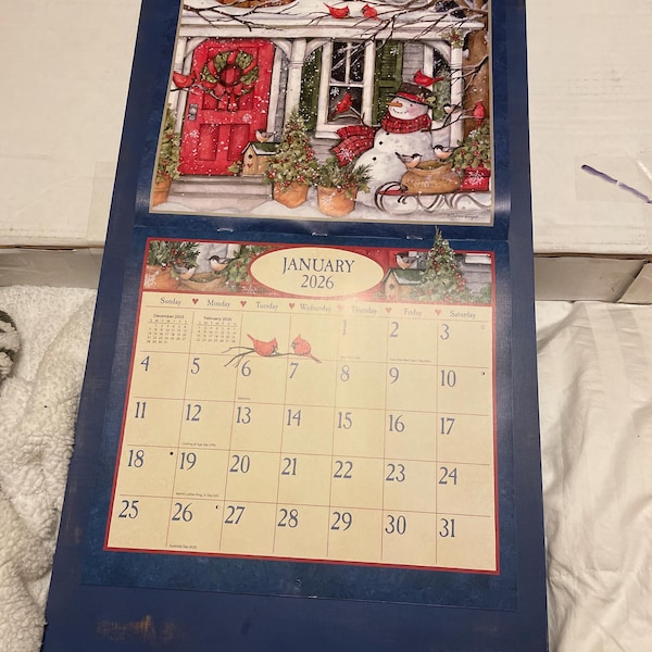Custom Calendar Holder With Pencil/pen Tray - Etsy