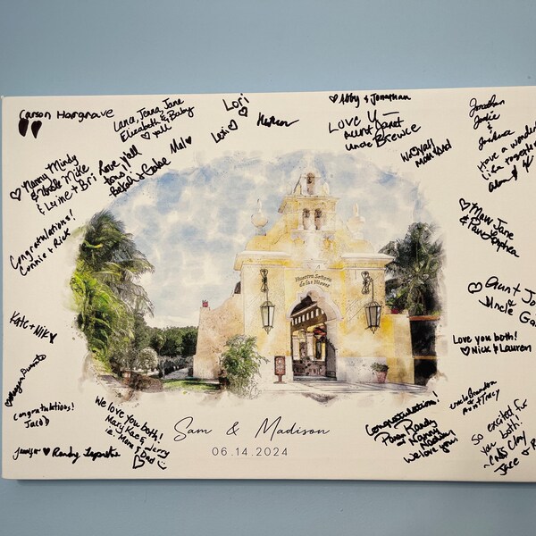 Wedding Guest Book Alternative, Alternative Guest Book Wedding Venue ...