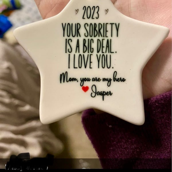 Sobriety Gift Addiction Recovery Keepsake Ornament Gift With ...
