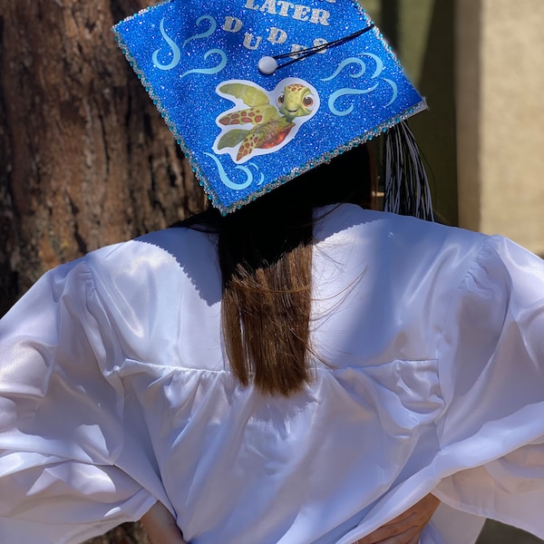 Graduation Cap Topper, Custom Grad Cap, Graduation Cap Design, Disney ...