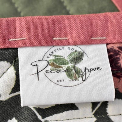 Your Logo on Cotton Tags, Print Your Image on a Label Set, Custom Iron ...