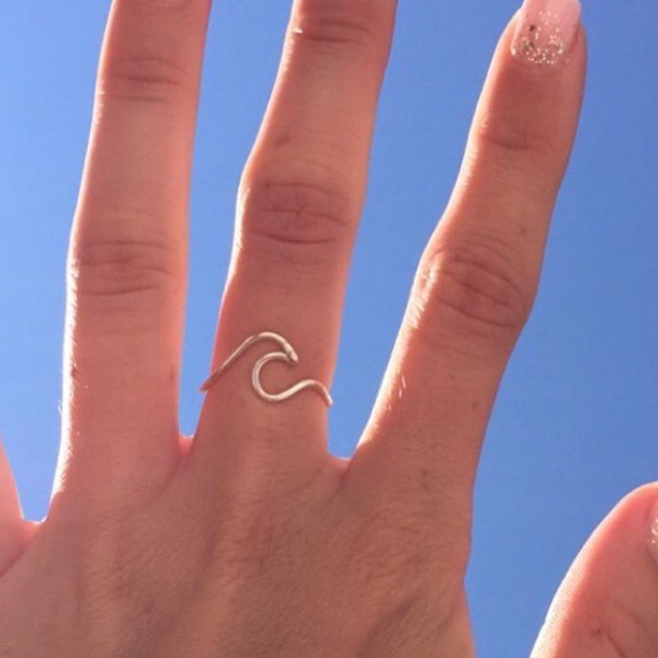 Wave Ring, Wave Ring Sterling Silver, Wave Ring Gold, Wave Ring Silver ...