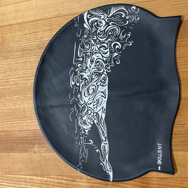 Custom Swim Caps - 30 Units - High Quality - 3 Color Printed With Names ...