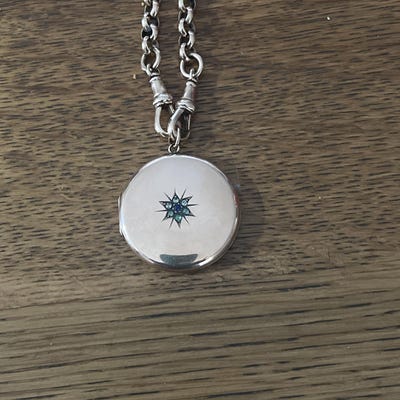 Large Sterling Silver Victorian Locket Engraved With Birds - Etsy