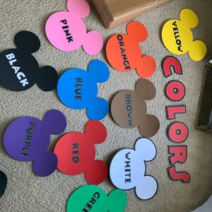 Mickey Mouse Shapes Preschool Kindergarten Classroom School Decoration ...