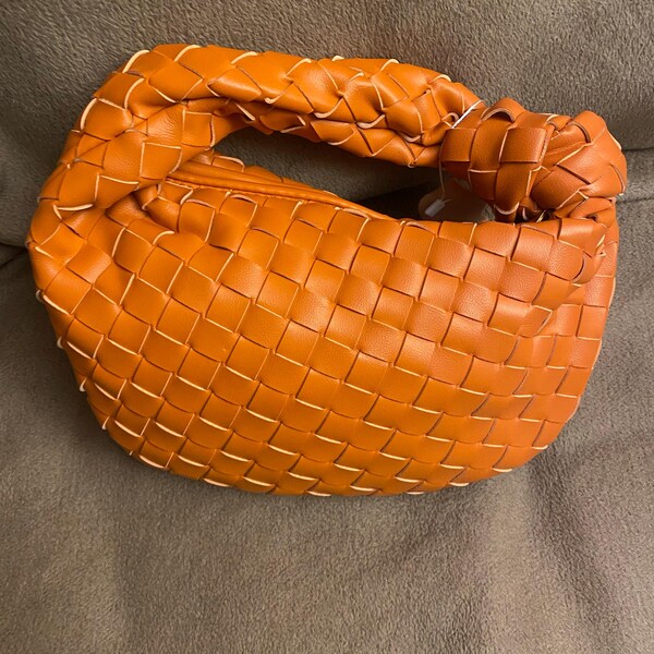 Woven Shoulder Bag Braid Design Top Handle Purse Stylish Woven Shoulder ...