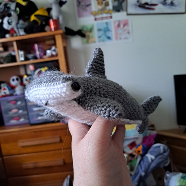 PATTERN: Hugo the Hammerhead Shark Pattern - Amigurumi Hammerhead Shark ...