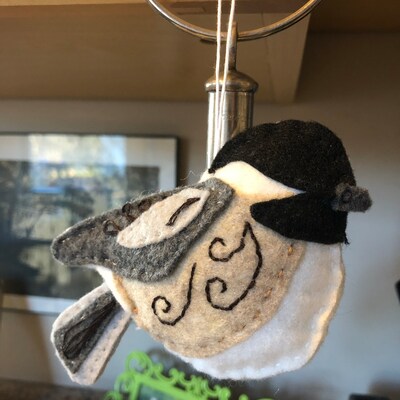 Chickadee Sewing Pattern PDF Backyard Bird Stuffed Ornament Felt ...