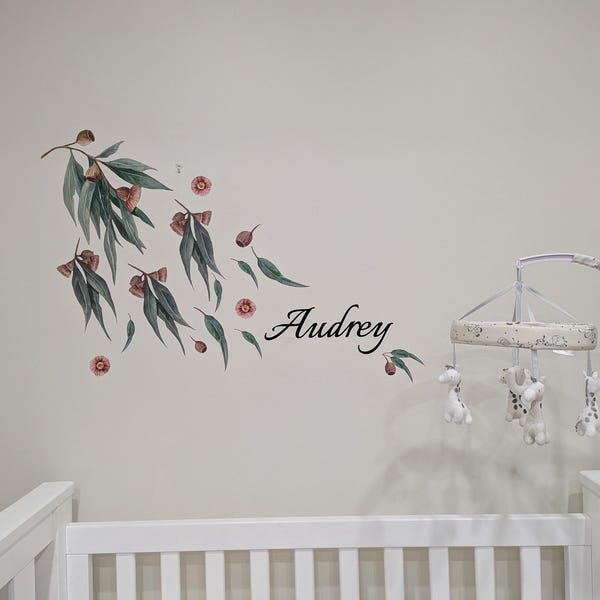 Flowering Gum Decals / Australian Native / Gum Leaves / Wall Stickers ...
