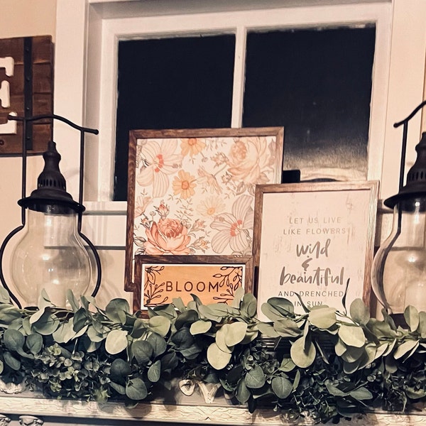 Spring Sign Trio, Spring Wood Sign, Spring Decor, Spring Home Decor ...
