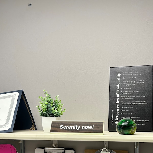 Seinfeld Desk Sign | Serenity Now Quote | Frank Costanza Quote ...