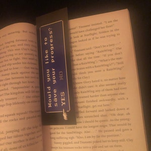 Final Fantasy Bookmark would You Like to Save Your - Etsy