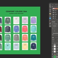 District DT6104 Color + Size Chart | EDITABLE Canva Template | DT6104 V ...