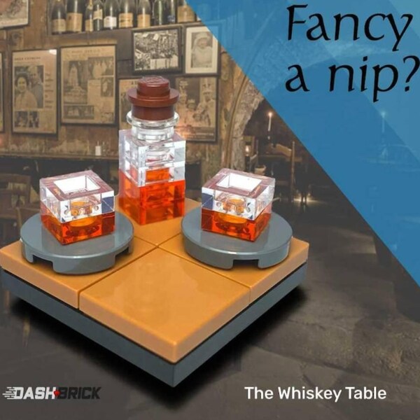 LEGO "the Whiskey Table" - Bottle, 2 Glasses [minimoc] - Etsy