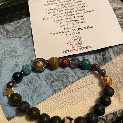 Space Geek Sci Fi Gift Solar System Bracelet Galaxy Astronomy Outer ...