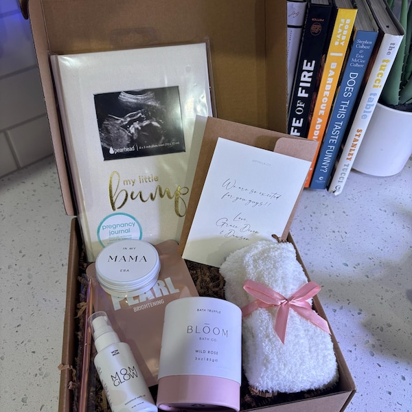 First Pregnancy Gift Box, Expecting Mom Gift Basket, New Mom Gift ...