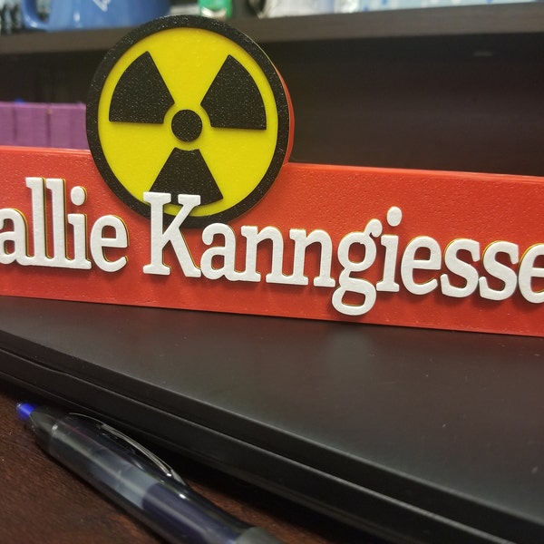 Science Name Sign 3D Printed Name Plate Science Teacher Gift Chemistry ...