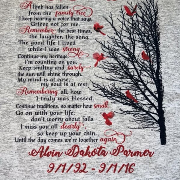 A Fallen Limb Memorial PNG File Loss of Grandma, Sympathy Bereavement ...