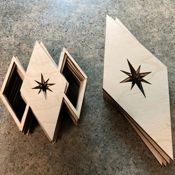 Mid Century Modern Starburst Cutout - Wood MCM Craft Cutout - Etsy