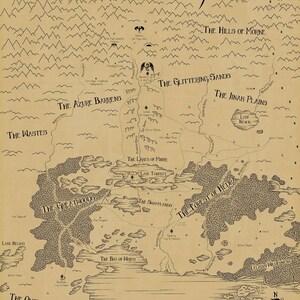 Map of Eora: Pillars of Eternity | Etsy