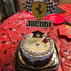 Ferrari cake topper | Etsy